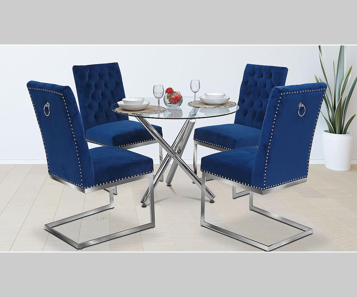 Logan Dining Set Blue MEG811