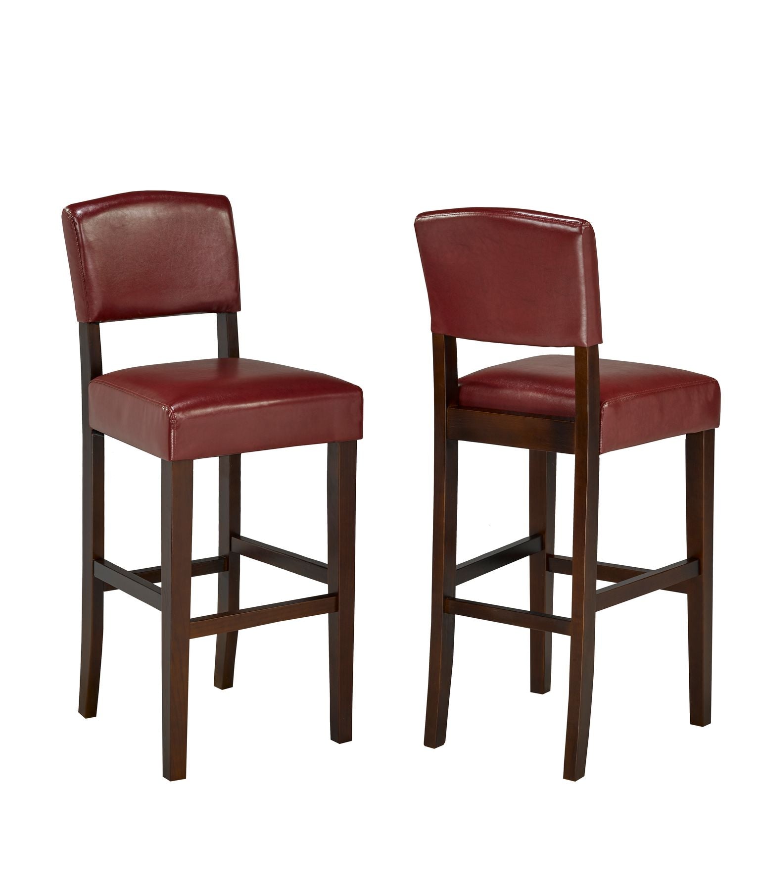 Leather red bar stools store