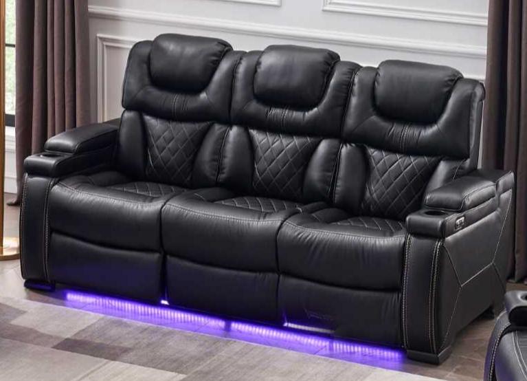 Lexus Recliner Sofa Black 1665|Top Furniture Store in Scarborough