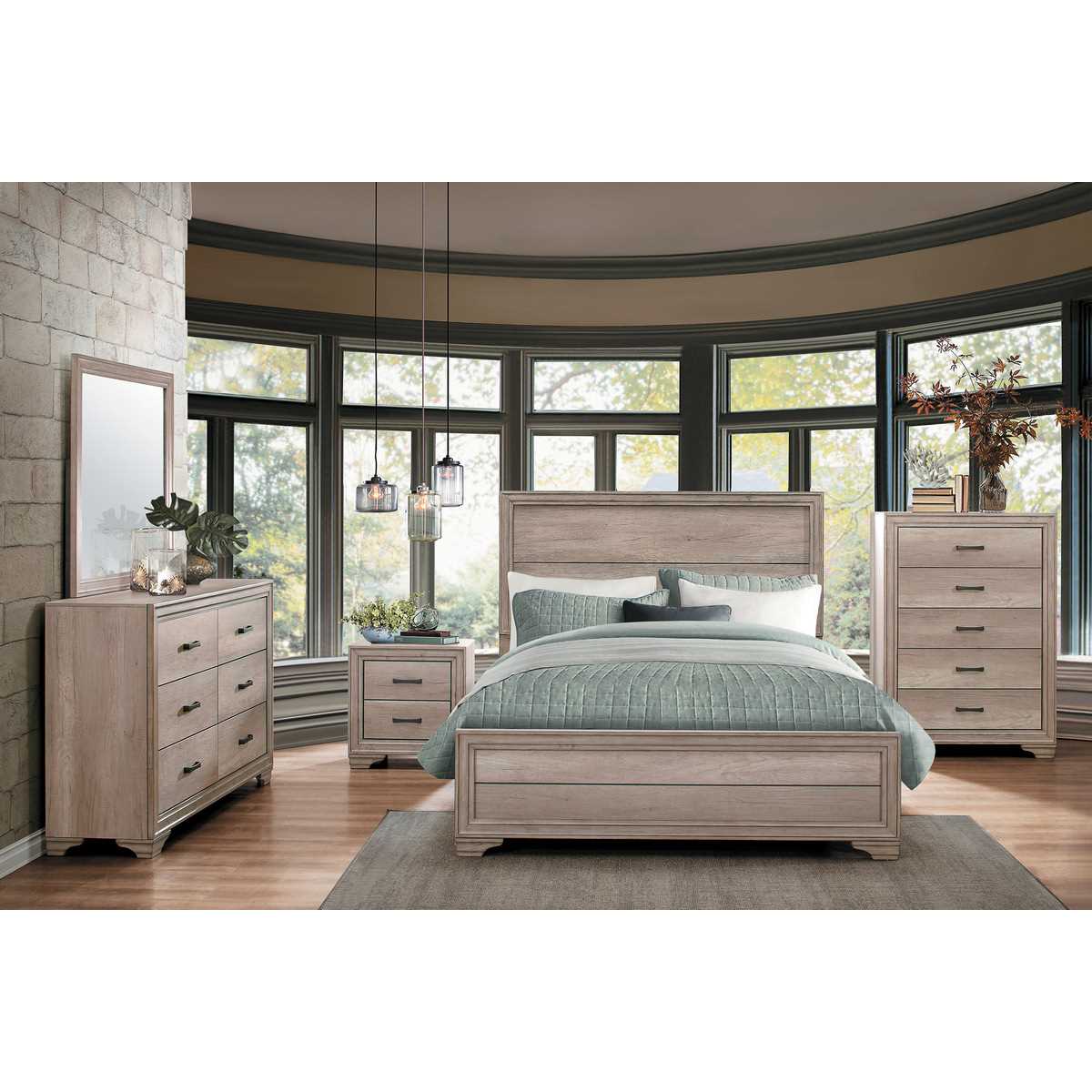Lonan Wooden 6PC Bedroom Set 1955 | Elegant Furniture Designs