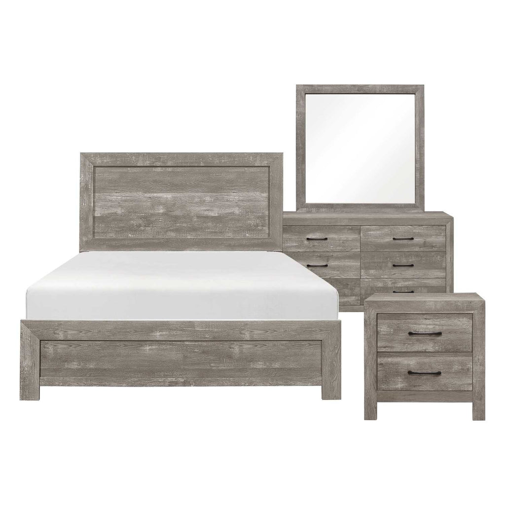 Corbin Rustic Grey Bedroom Set 1534 | Bedroom Sale