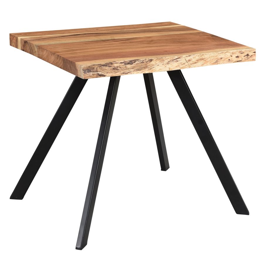 Virag Accent Table in Natural and Black 501-571NT