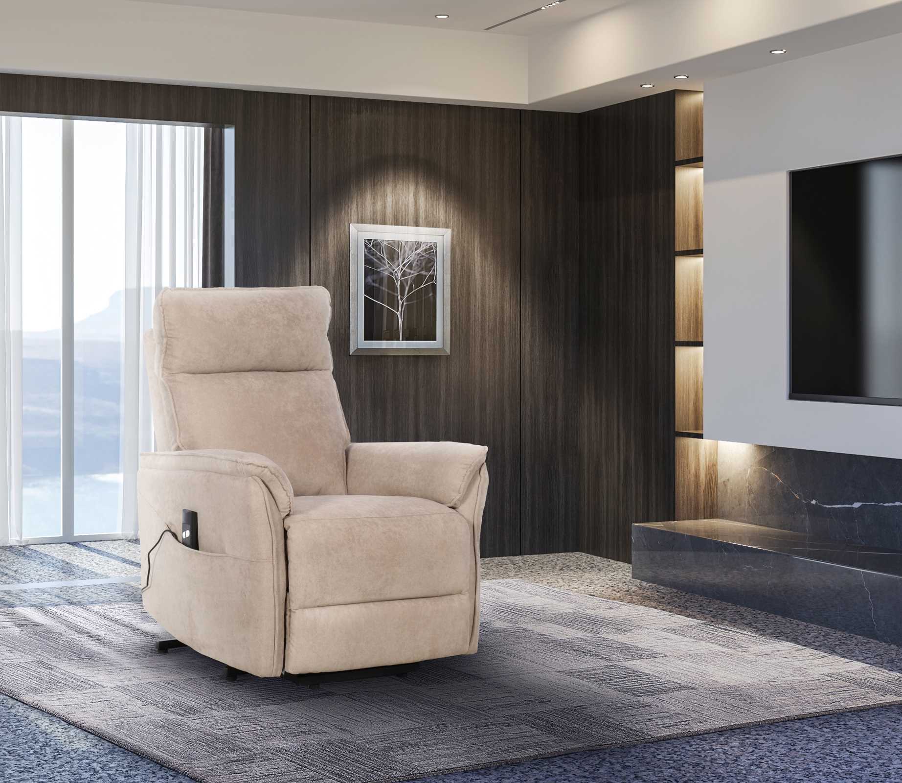 Power Lift Chair Light Brown 99977