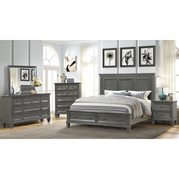 Gray bedroom drawers store
